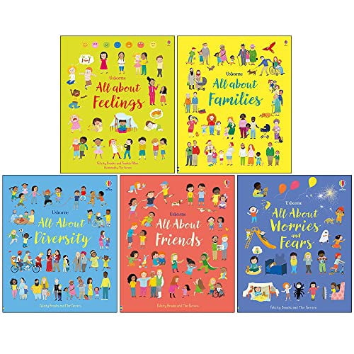 Usborne All About Feelings Friends And Families My First Books 5 Book ...