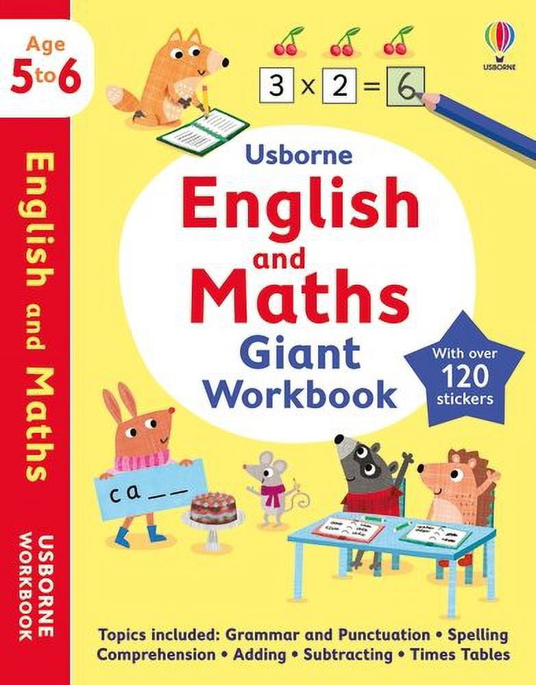 Usborne English and Maths Giant Workbook 5-6 - Walmart.com
