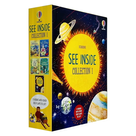 Usborne Lift the Flap See Inside 5 Books Collection Set With Over 350 ...