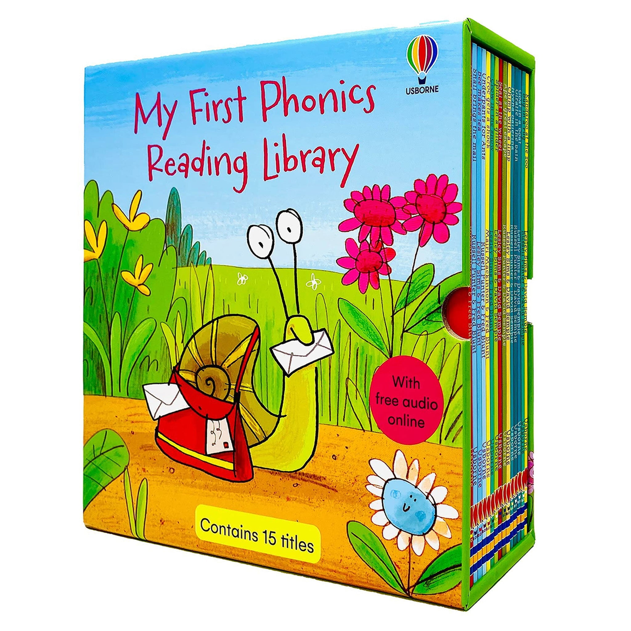 Usborne My First Phonics Reading Library 15 Books Collection Box Set ...