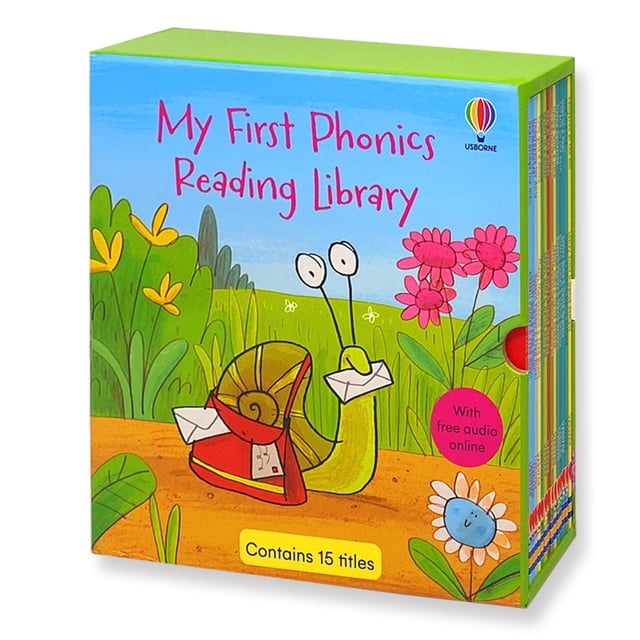 Usborne My First Phonics Reading Library 15 Book Set Inc Shark in the ...