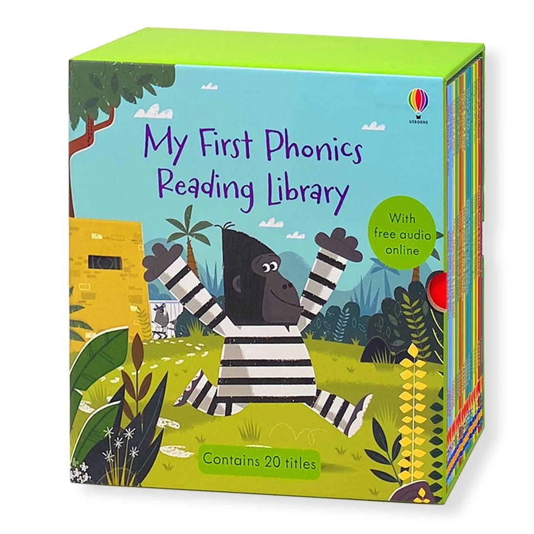 Usborne My First Phonics Reading Library 20 Books Collection Box Set ...
