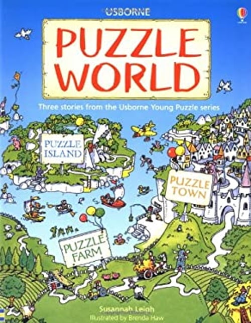 Pre-Owned Usborne Puzzle World: Three Puzzle Stories for Young Readers ...