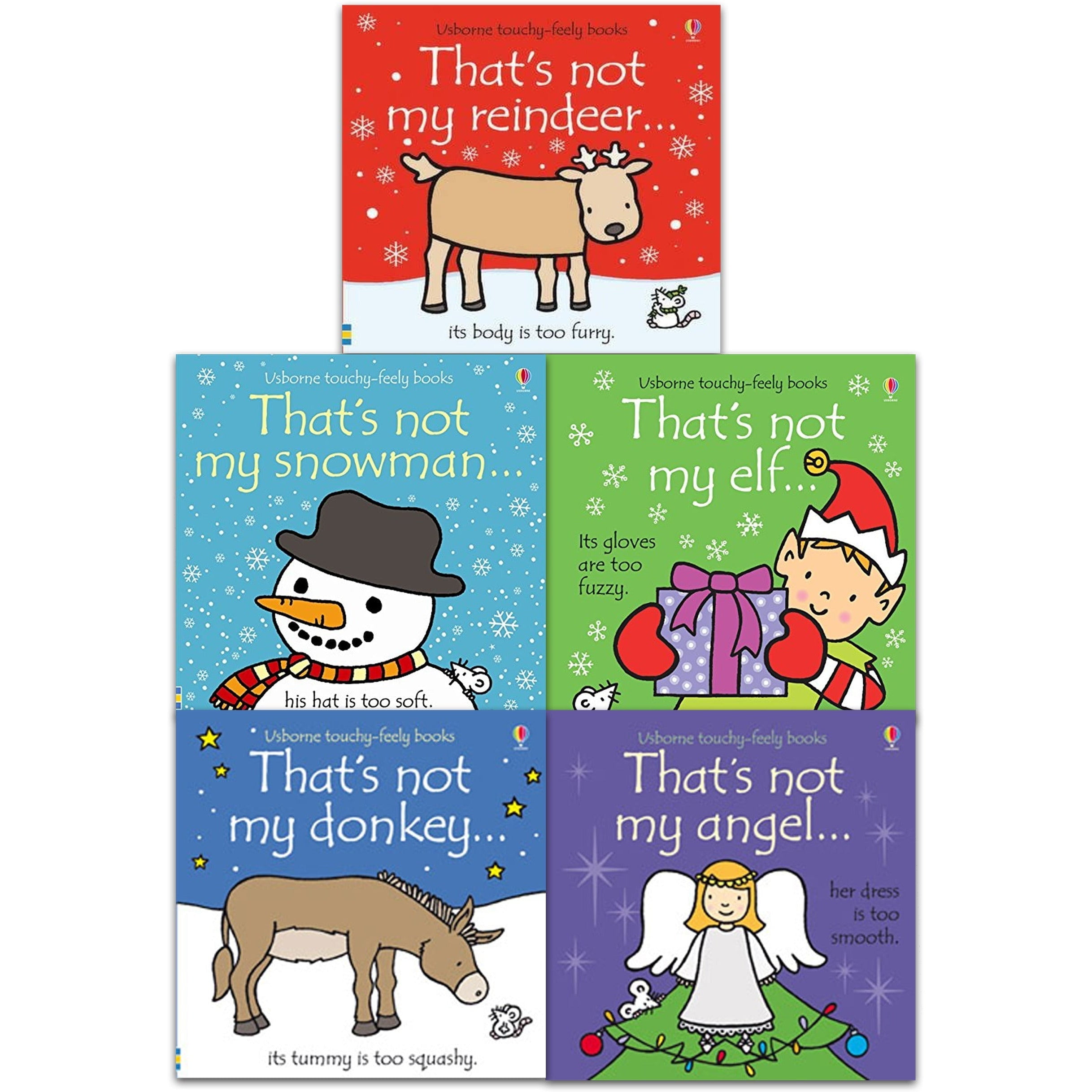 Usborne Thats Not My Christmas Series 5 Books Collection Set (Touchy ...