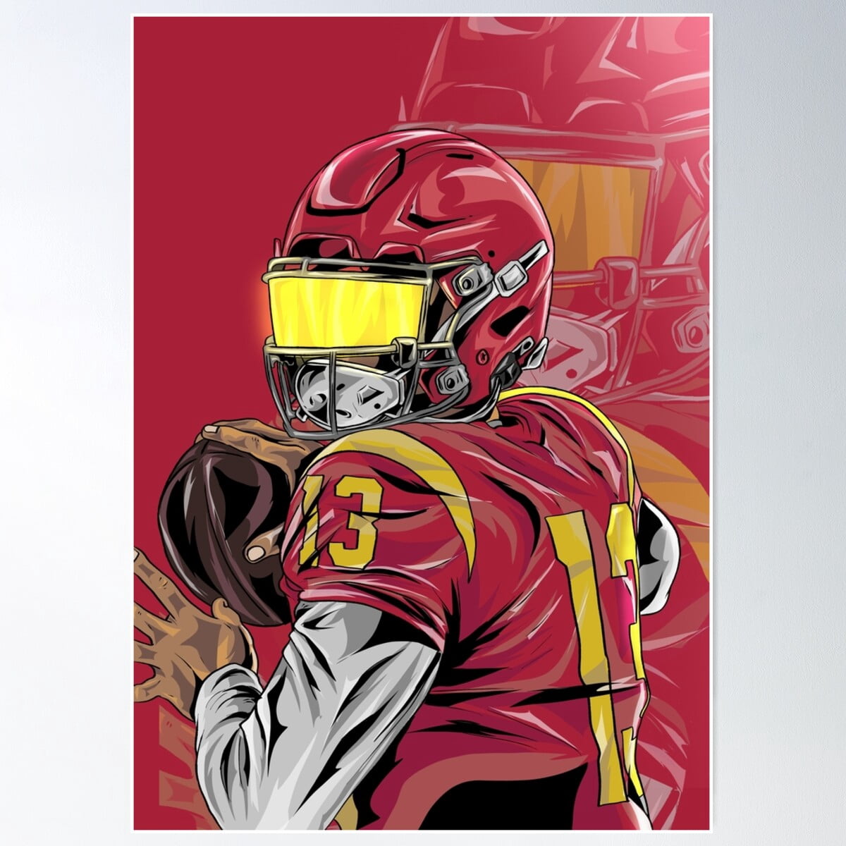 Usc Quarterback Caleb Williams Poster Wall Art, Modern Wall Decor ...