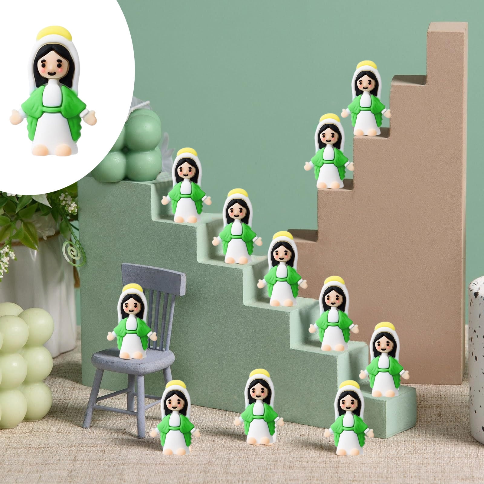 Uscallm 1PC Little Virgin Mary Figures Miniature Virgin Mary Doll ...