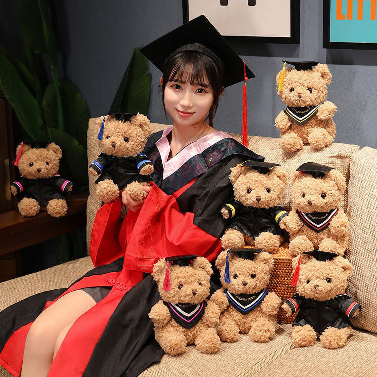 Uscallm under $5 8Pcs Graduation Bear, Graduation Teddy Bear with Cap ...