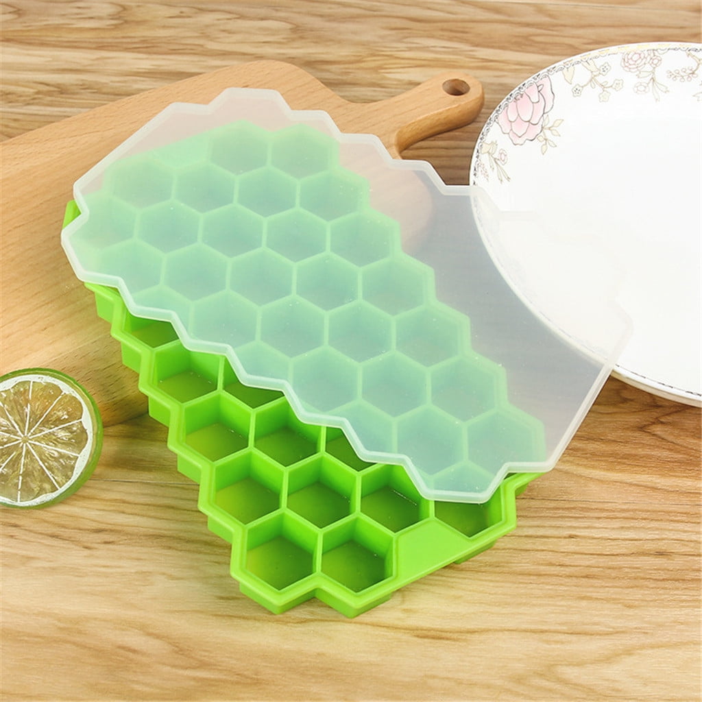 Uscallm under $5 Honeycomb Ice Tray Silicone, Honeycomb Ice Maker Tray ...