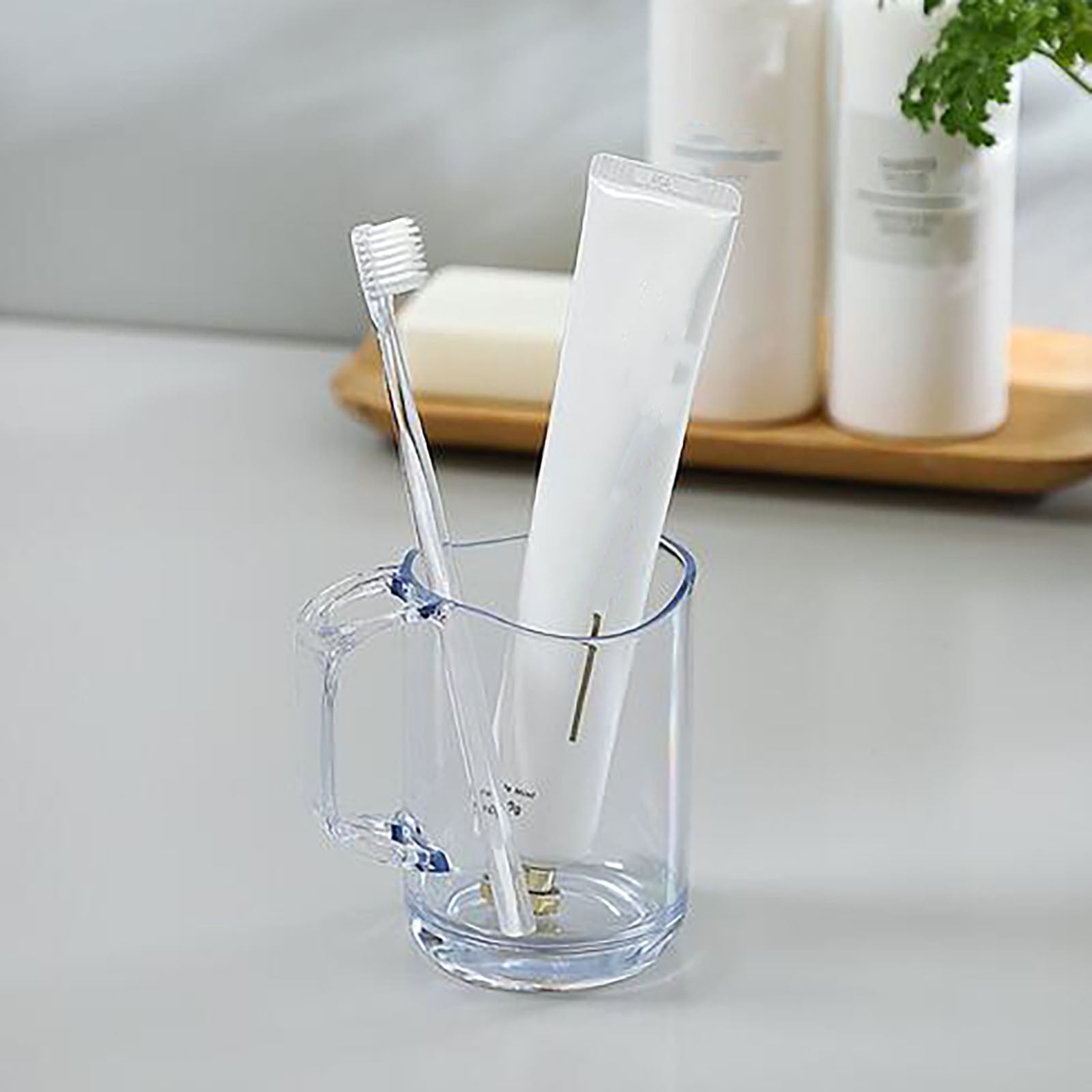 Uscallm under $5 Mouthwash Mug Set, Luxury Transparent Mouthwash Cup ...