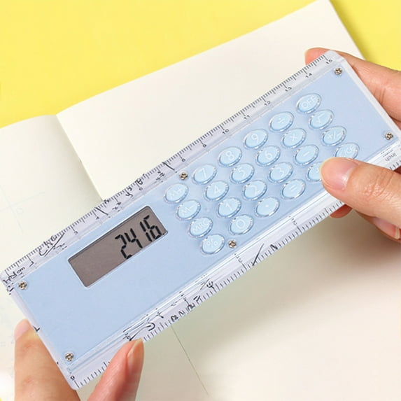 Uscallm under $5 Ruler Calculator, 6 Inch Calculator Ruler, Basic Math ...