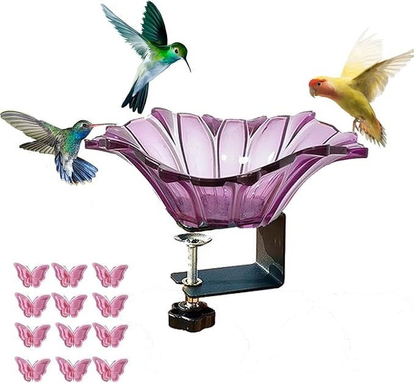Uscallm Bird Bath for Outside, Hanging Bird Feeder Bird Bath Bowl with ...