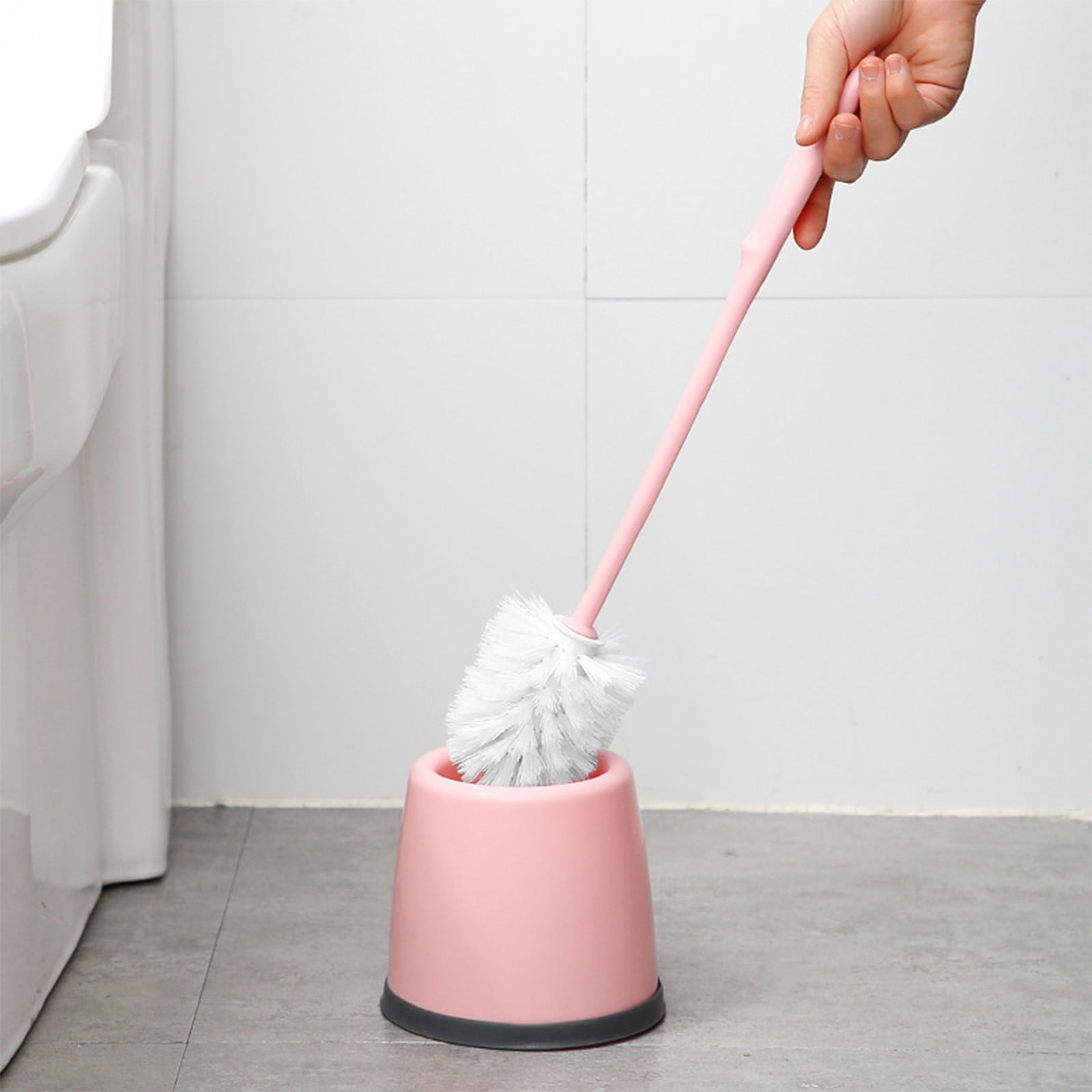 Uscallm Compact Toilet Brush Cleaning Set, 360 Degree Toilet Brush ...