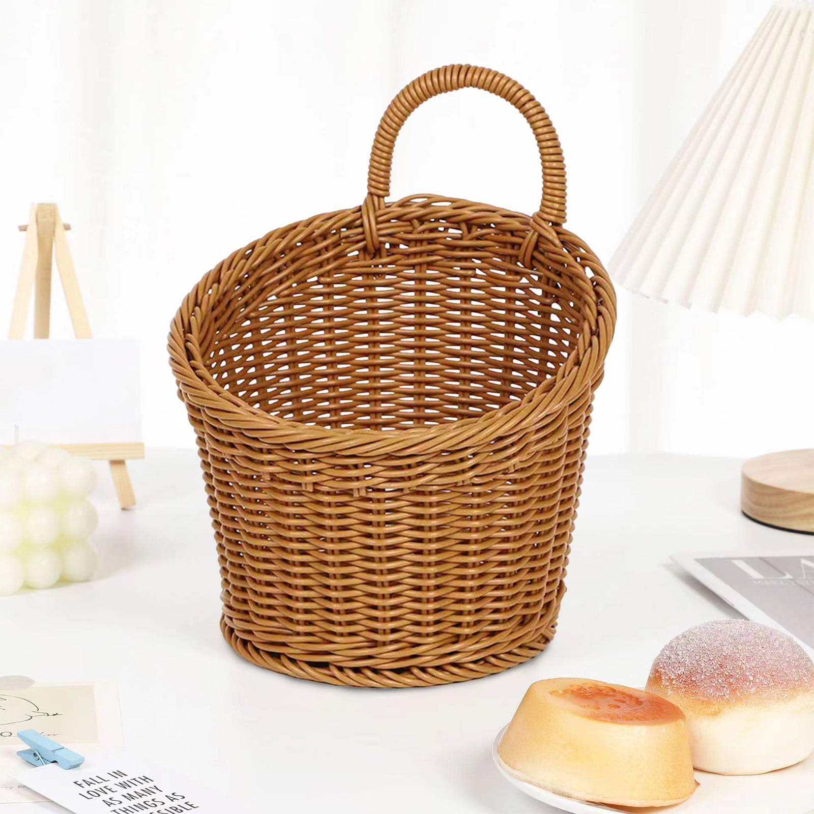 Uscallm Metal Storage Basket Organizer, Wall Mounted Storage Basket ...