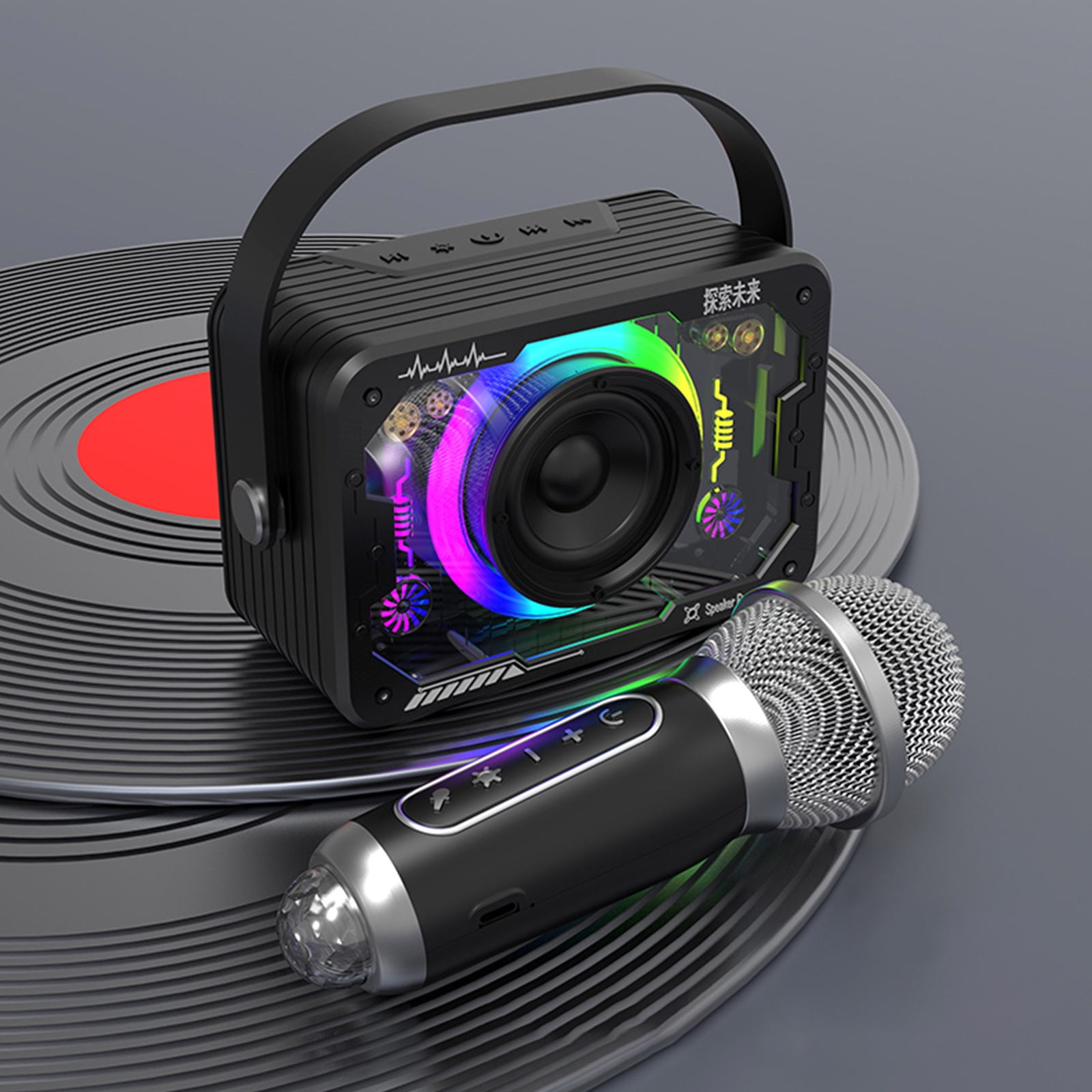 Uscallm Mini Karaoke Machine, Portable Karaoke Machine for Adults ...