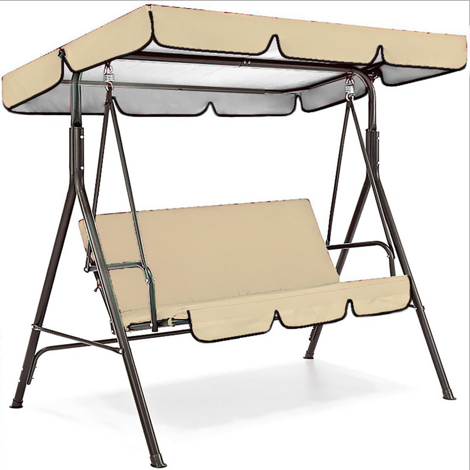 Uscallm Porch Swing Canopy, Replacement Waterproof Swing Top Cover ...