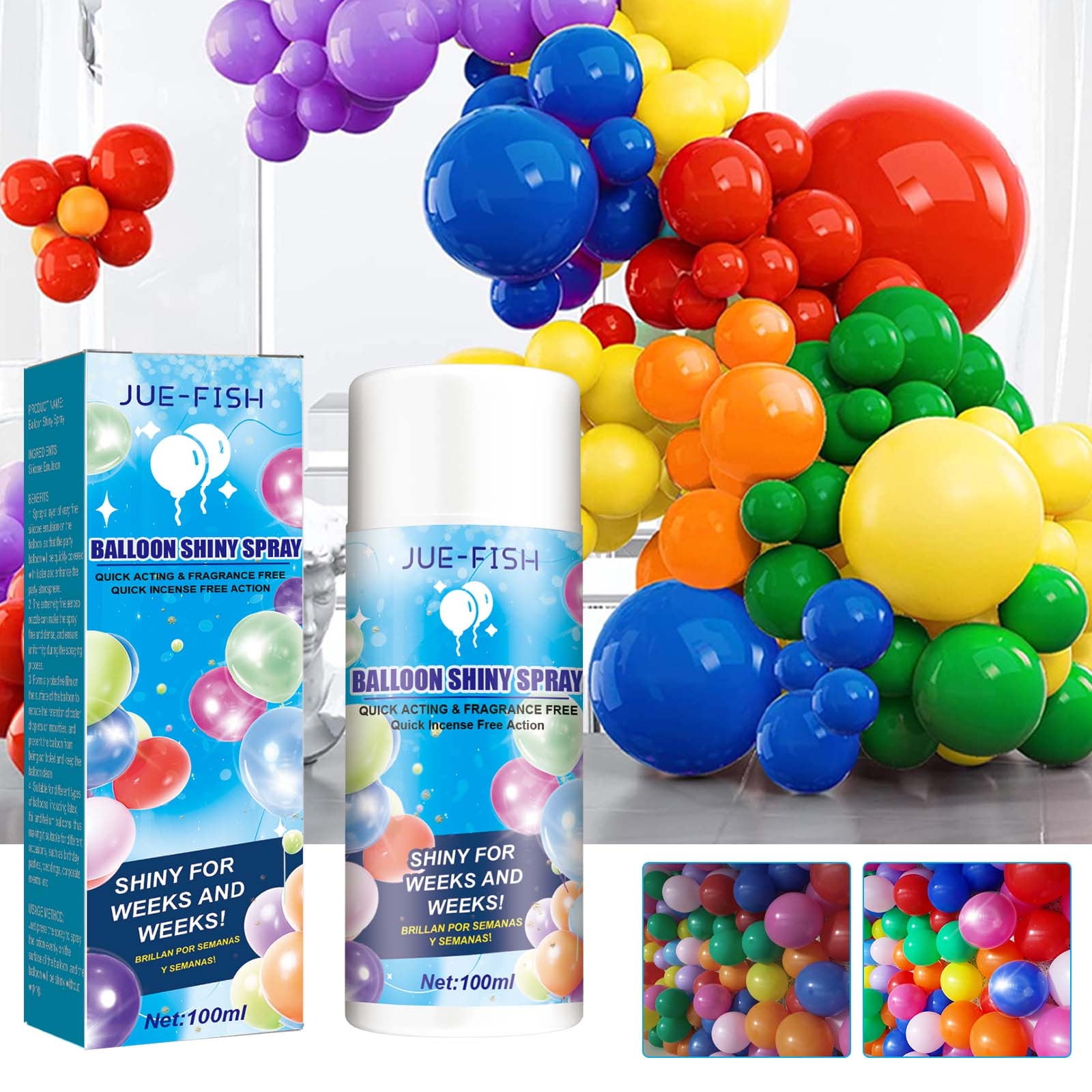 Uscallm Shiny Balloon Spray Aerosol, Balloons Shiny Spray Aerosol, Easy ...