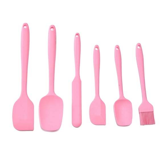 Uscallm Silicone Kitchen Spatula Set, Heat Resistant Kitchen Spatulas 5 ...