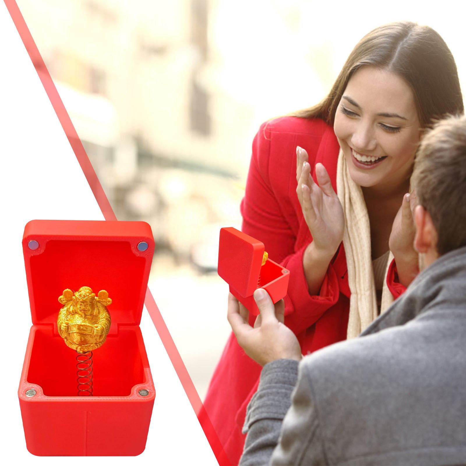 Uscallm Surprise Box Gift Box 2025 Newly Goesds of Wealth Surprise Red ...