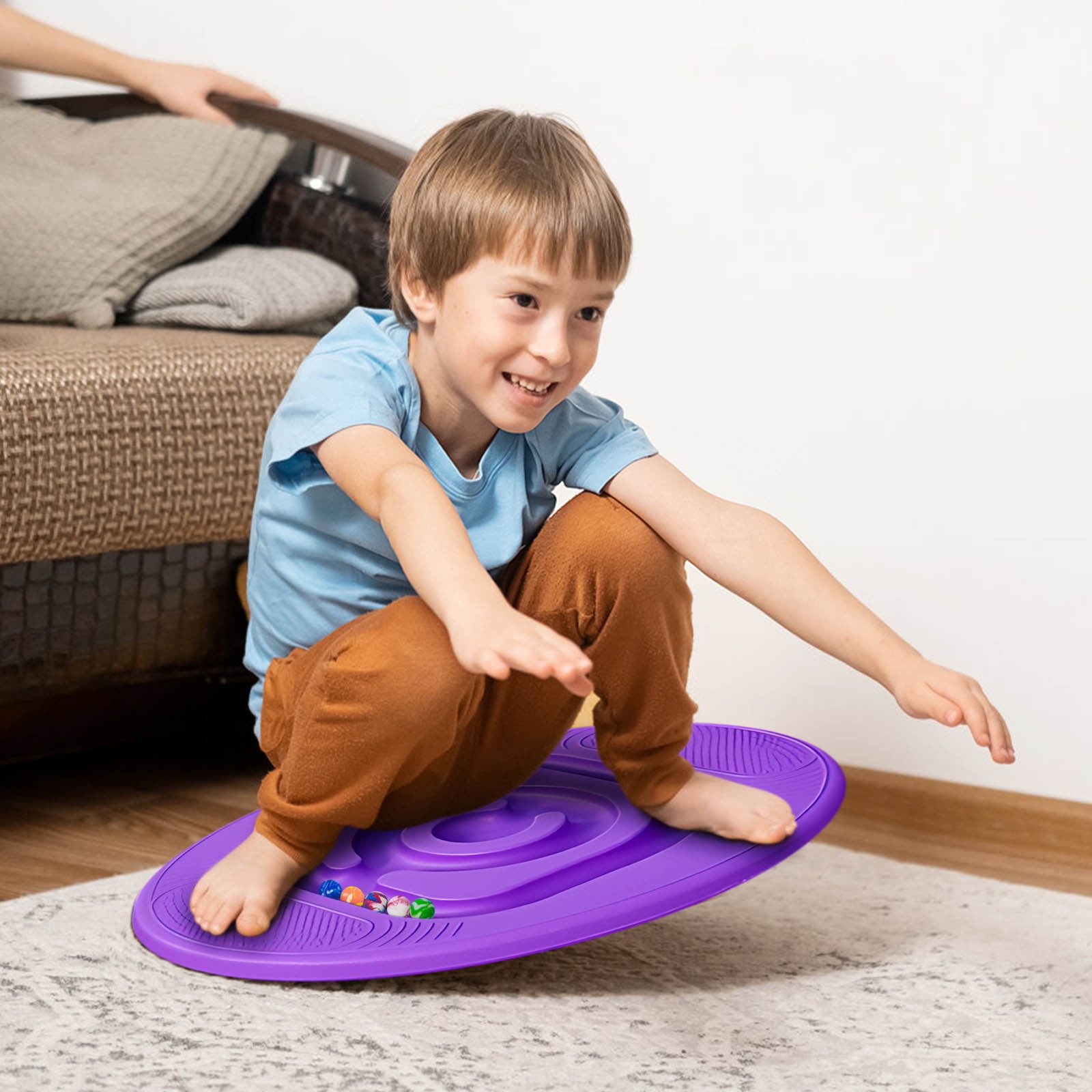 Uscallm Wobble Balance Board for Kids, Plastic Balance Board Rocker ...