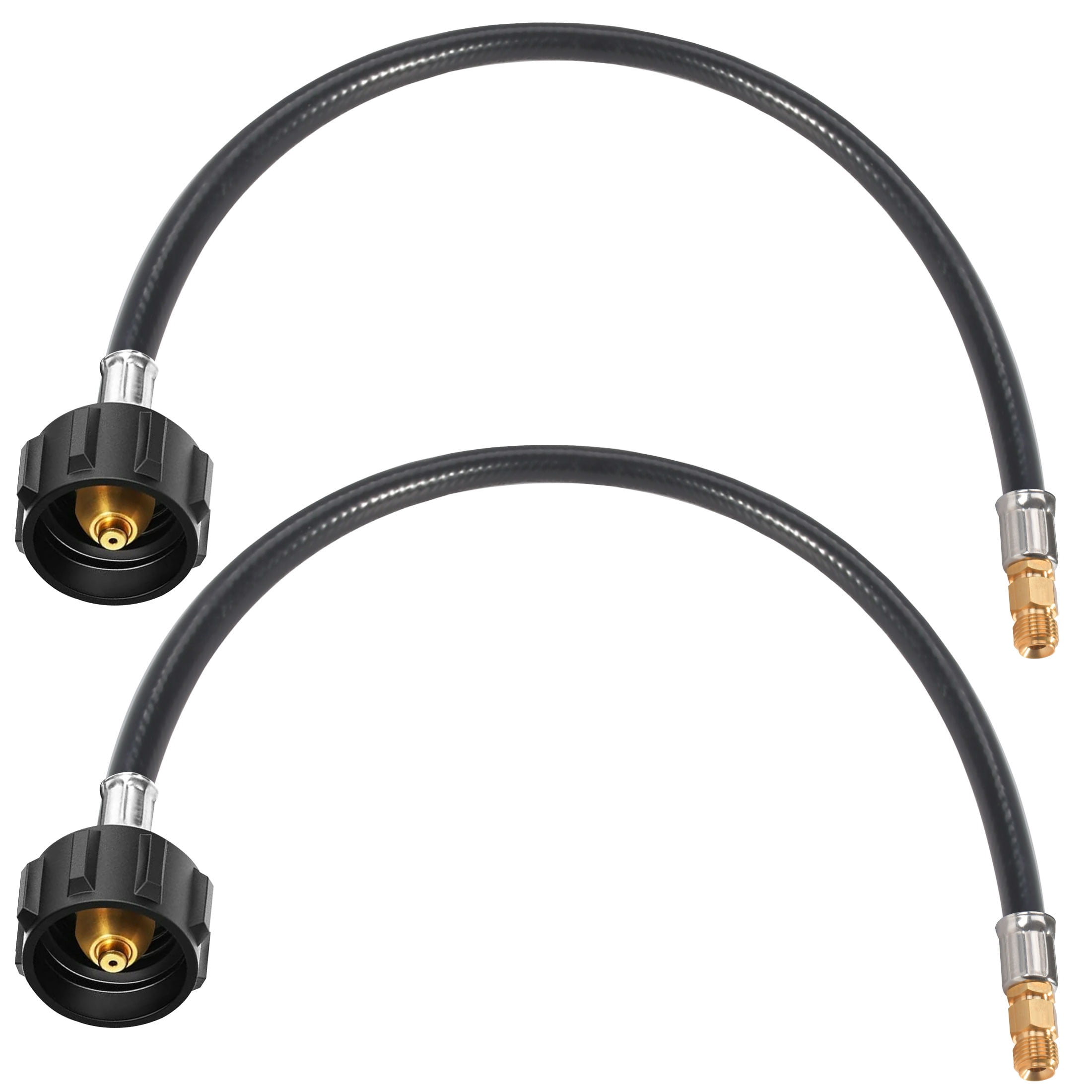 Uscover Propane Hose 2FT with QCC1 Connector, 1/4 Inverted Male Flare ...