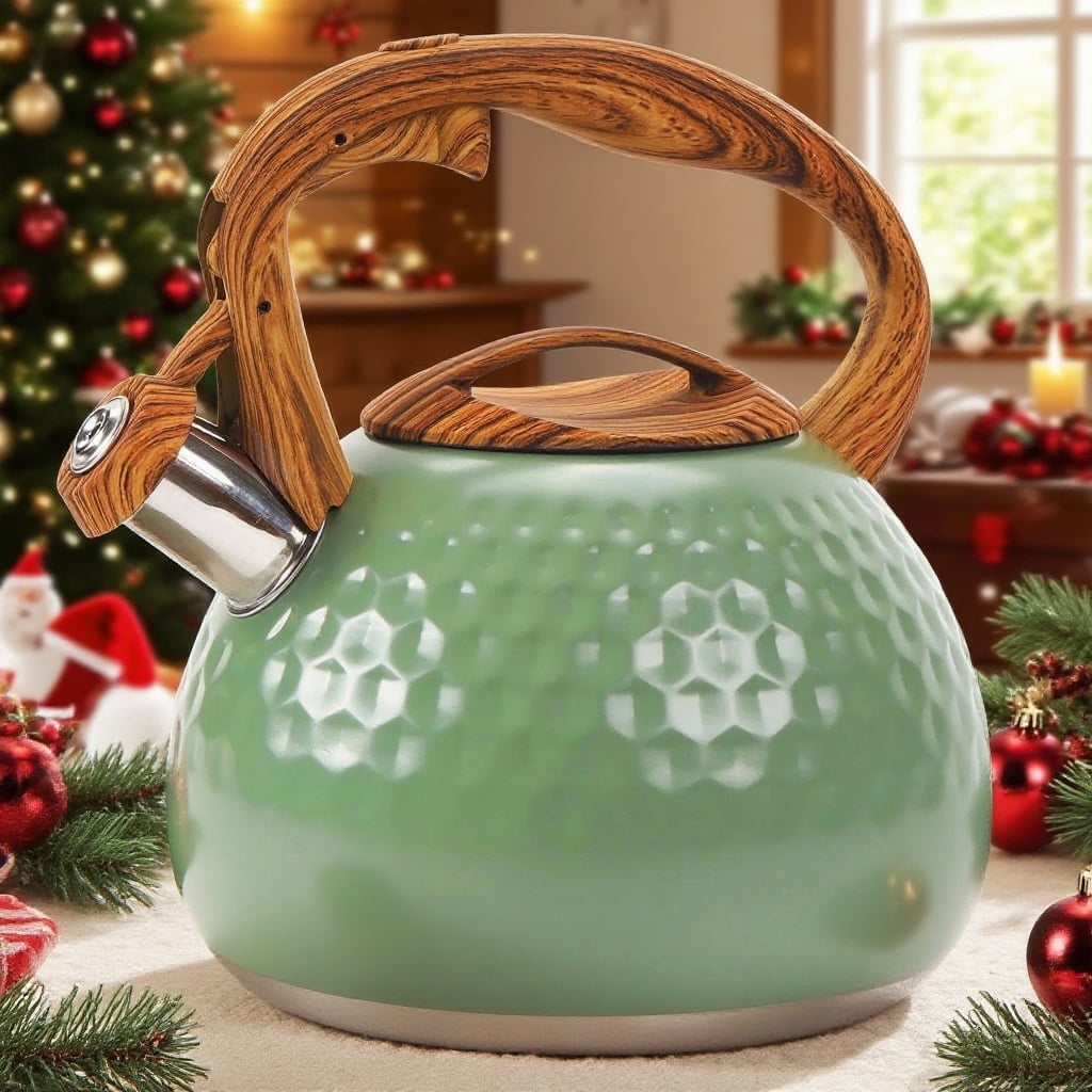 Uscover 3L Loud Whistling Stovetop Tea Kettle, Teapot Whistling Kettle ...
