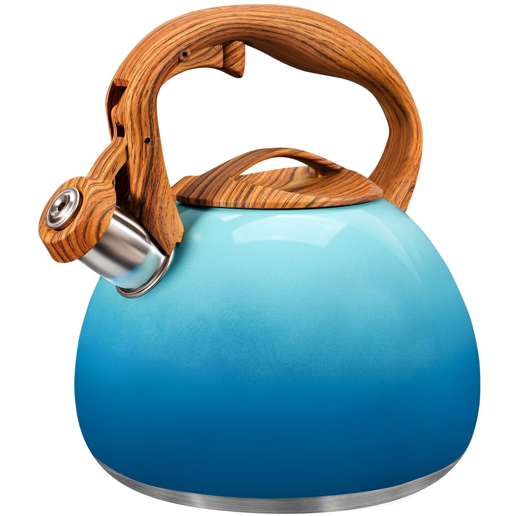 Uscover Tea Kettle for Stove Top, 3.1QT/3L Whistling Tea Kettles for ...