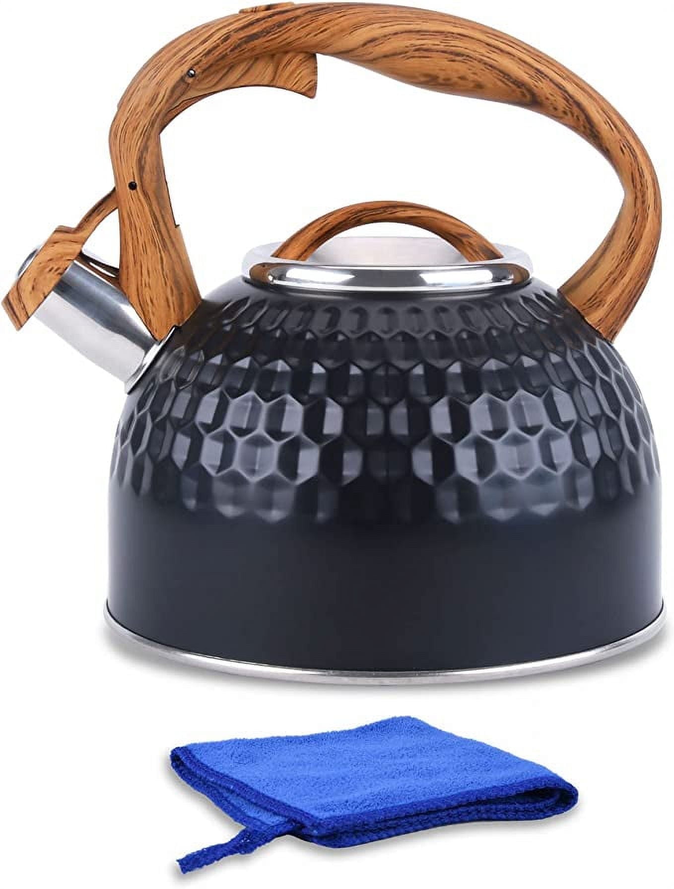 GasSaf 3L Stainless Steel Tea Kettle for Stove Top, Loud Whistling ...