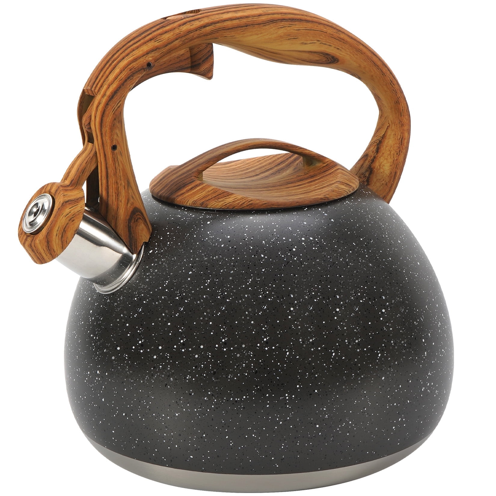 Uscover 3L Tea Kettle Whistling,Stainless Steel Stove Top Kettle with ...