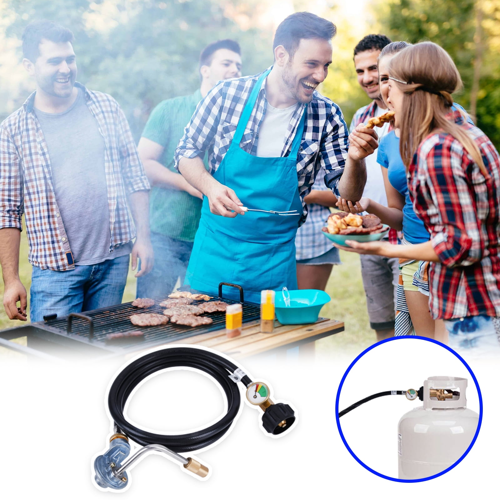 Propane Hose PatioGem 5FT Adapter, Propane Tank Adapter 1lb To 20lb ...