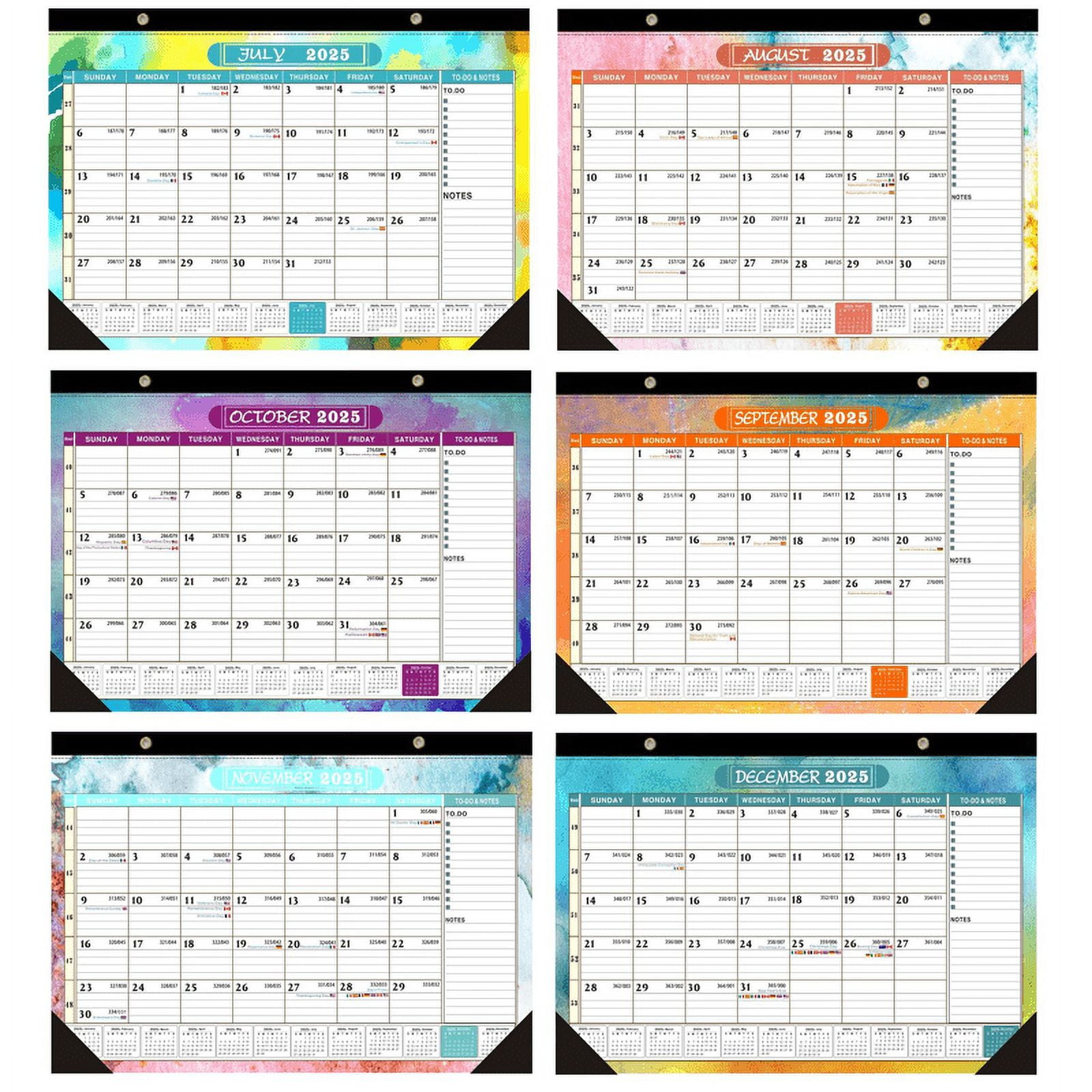 Usdian Annual Planner, Detailed Yearly Calendar, Eye-Catching Wall ...