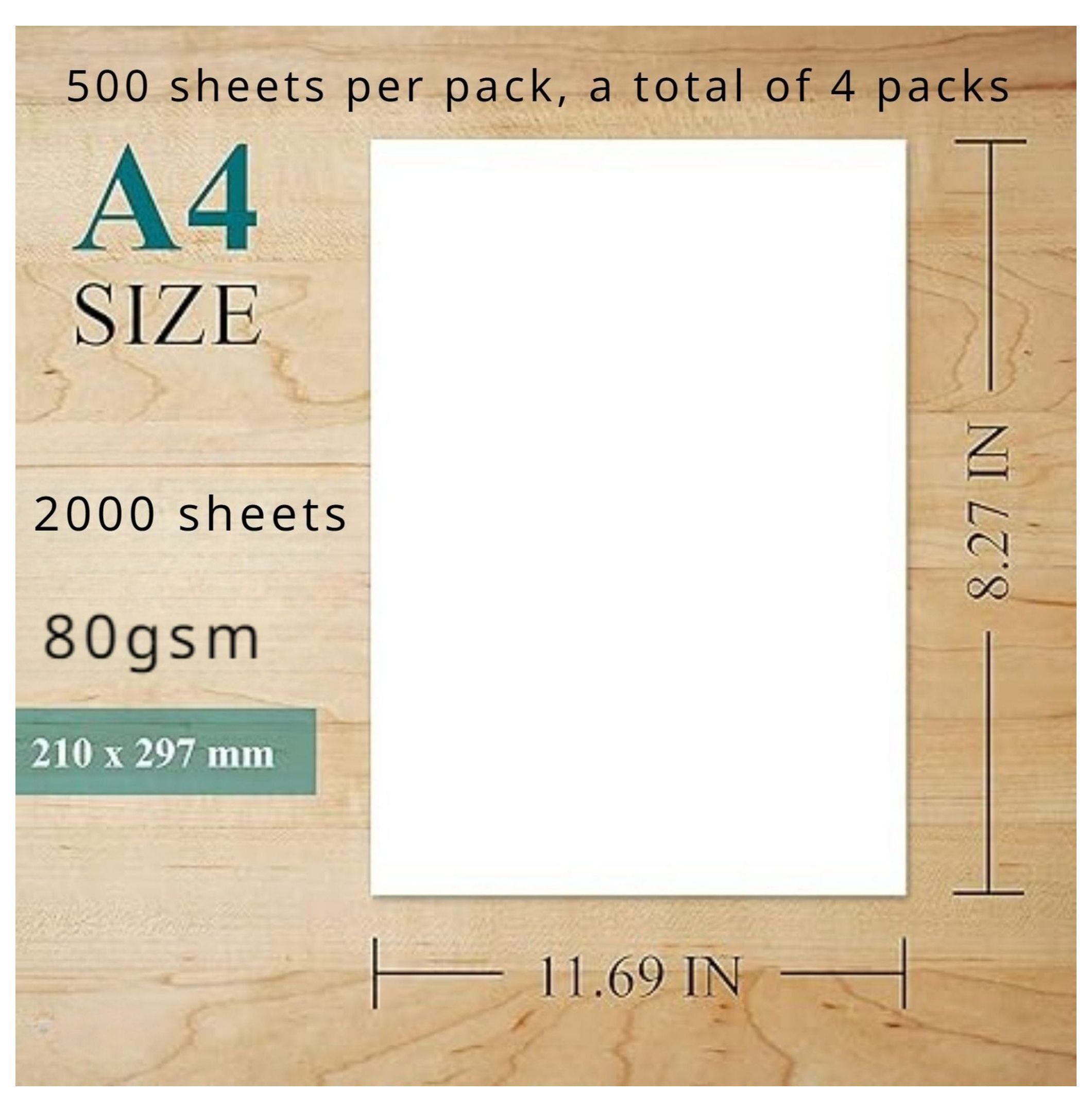 Use 2000 sheets of A4 printing paper to print document paper in the ...