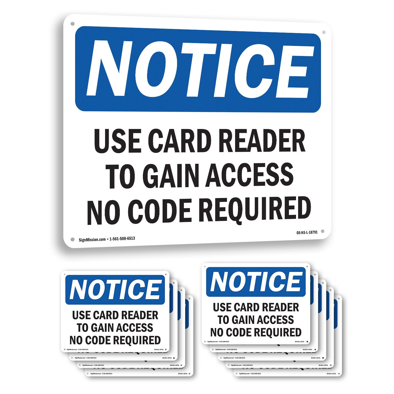 Use Card Reader To Gain Access No Code Required OSHA Notice Rigid ...