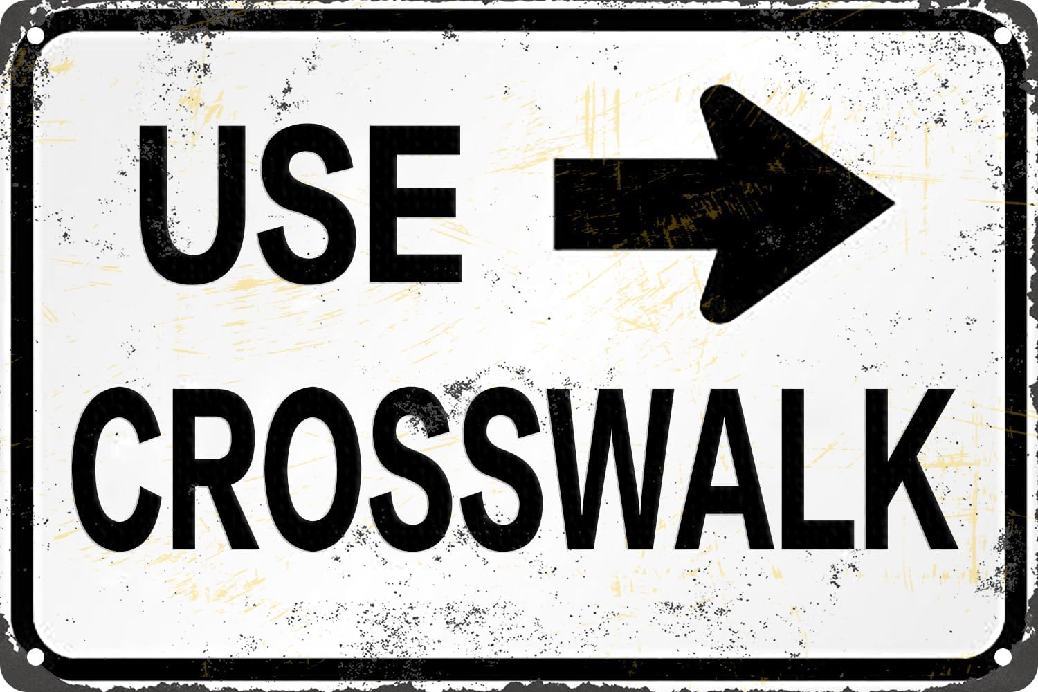 Use Crosswalk Metal Tin Signs-Metal Tin Signs Exquisite Wall Art Decor ...