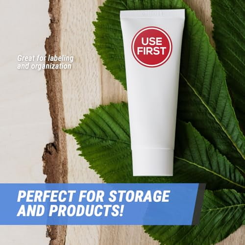 Use First Stickers (2 inch, Red, Round - 300 Labels) Circle Dot Use ...