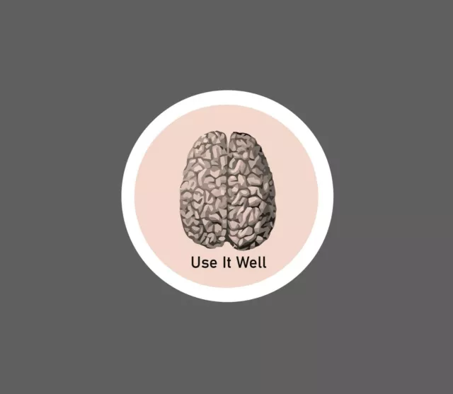 Use It Well Sticker Brain Mind Waterproof Sticker Phone Decal Water ...