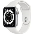 Free Shipping! Used Apple Watch Series 6 (GPS) 44mm Silver Aluminum ...