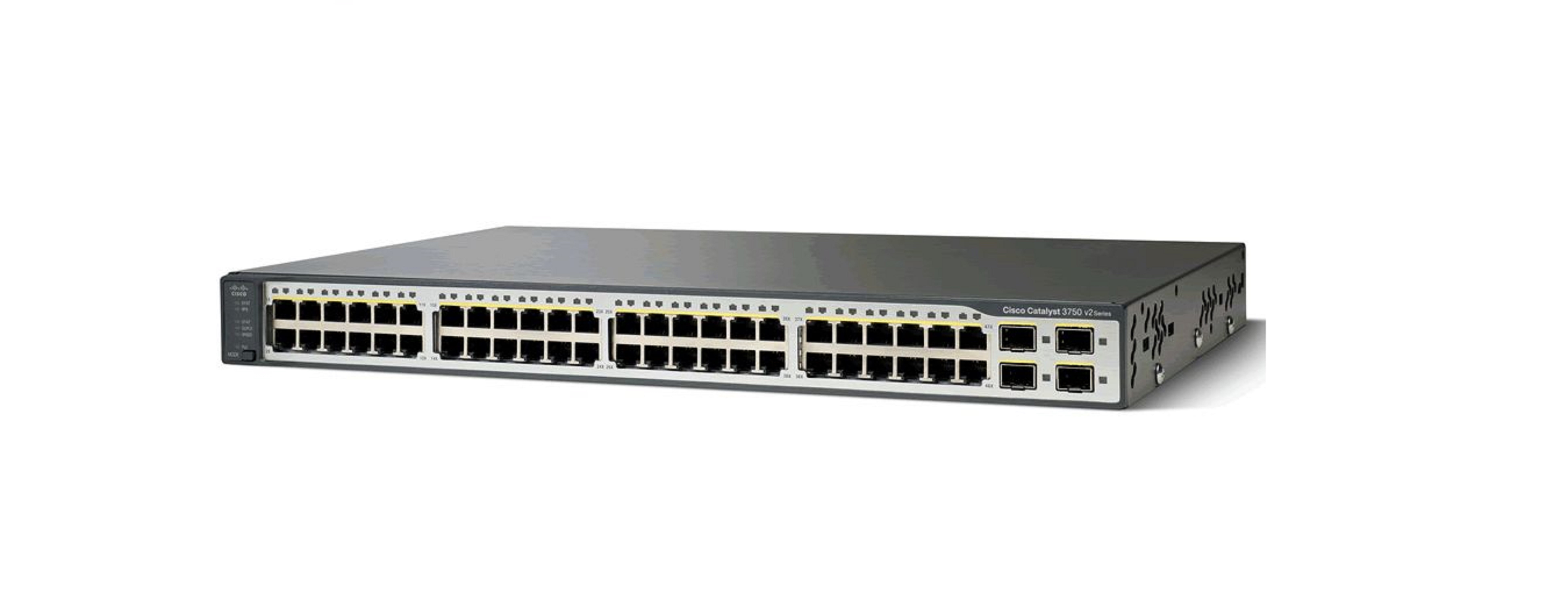 Pre-Owned Used CISCO WS-C3750V2-48TS-S 48 Port Catalyst Switch 3750 V2 ...