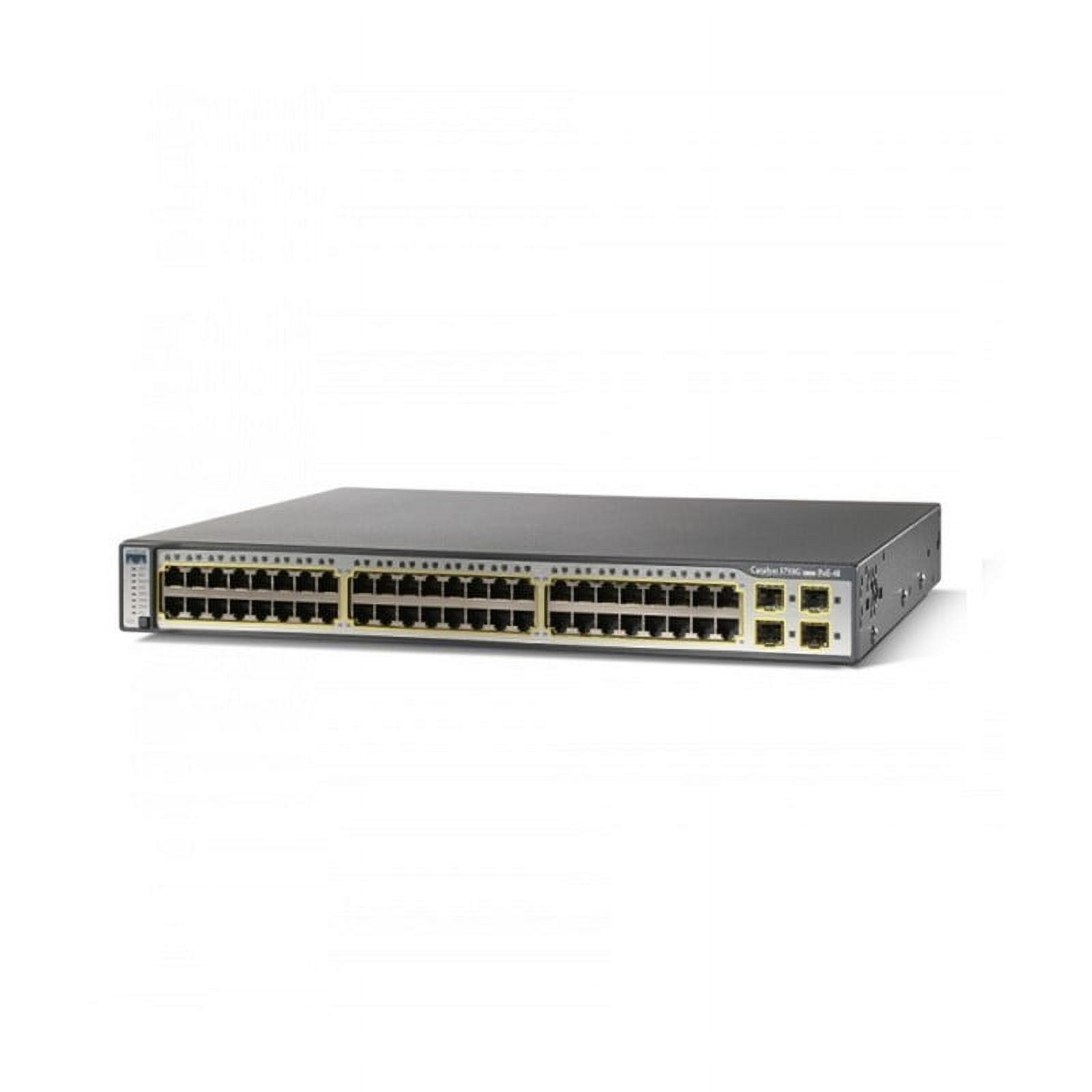 Pre-Owned Used Cisco WS-C3750G-48PS-S Catalyst 3750 Series 48 Ports 10 ...