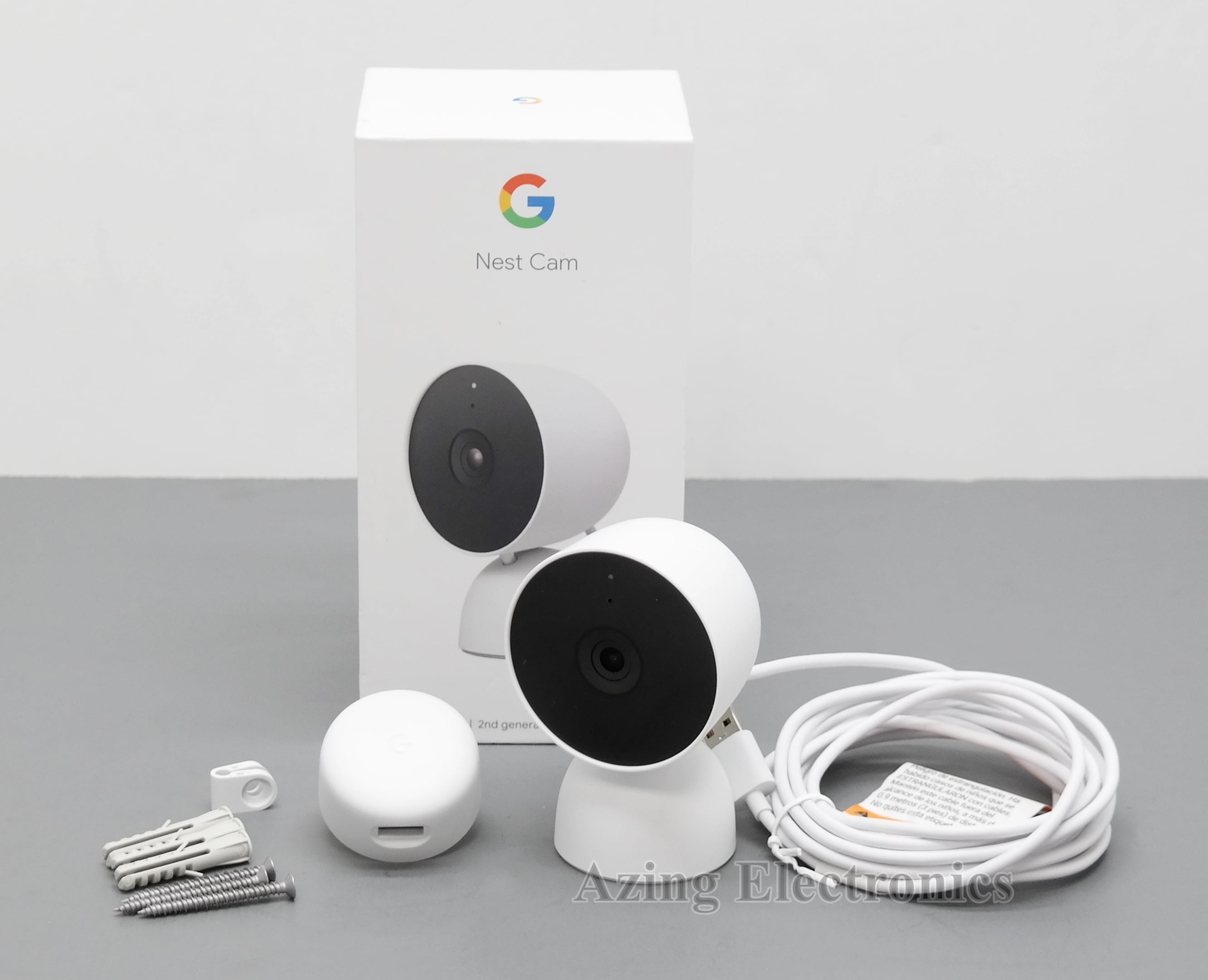 Pre-Owned Used Google Nest Cam (Indoor, Wired) - Snow Grade B - Walmart.com