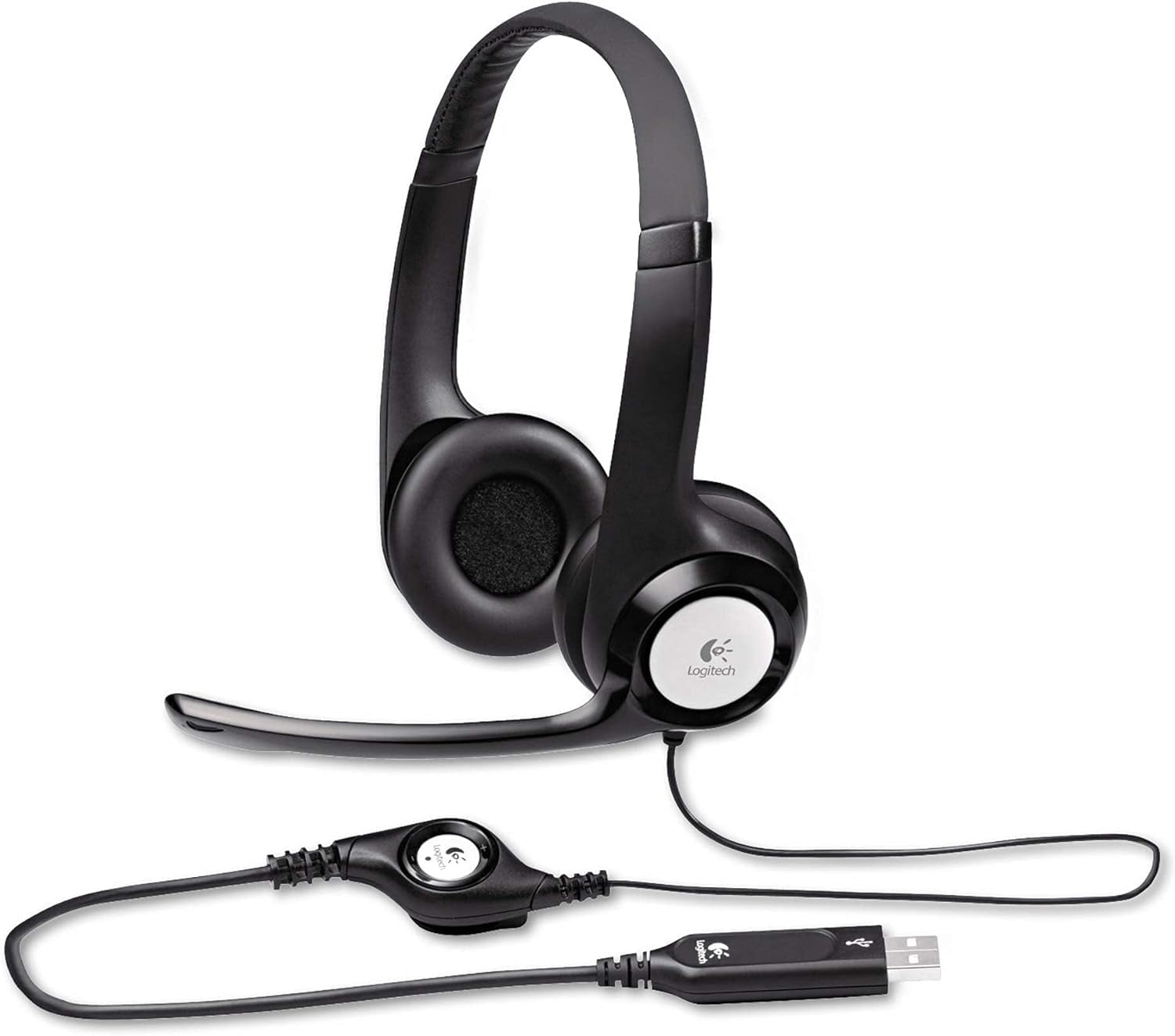 Pre-Owned Logitech Over-Ear Computer Headset with Enhanced Digital ...
