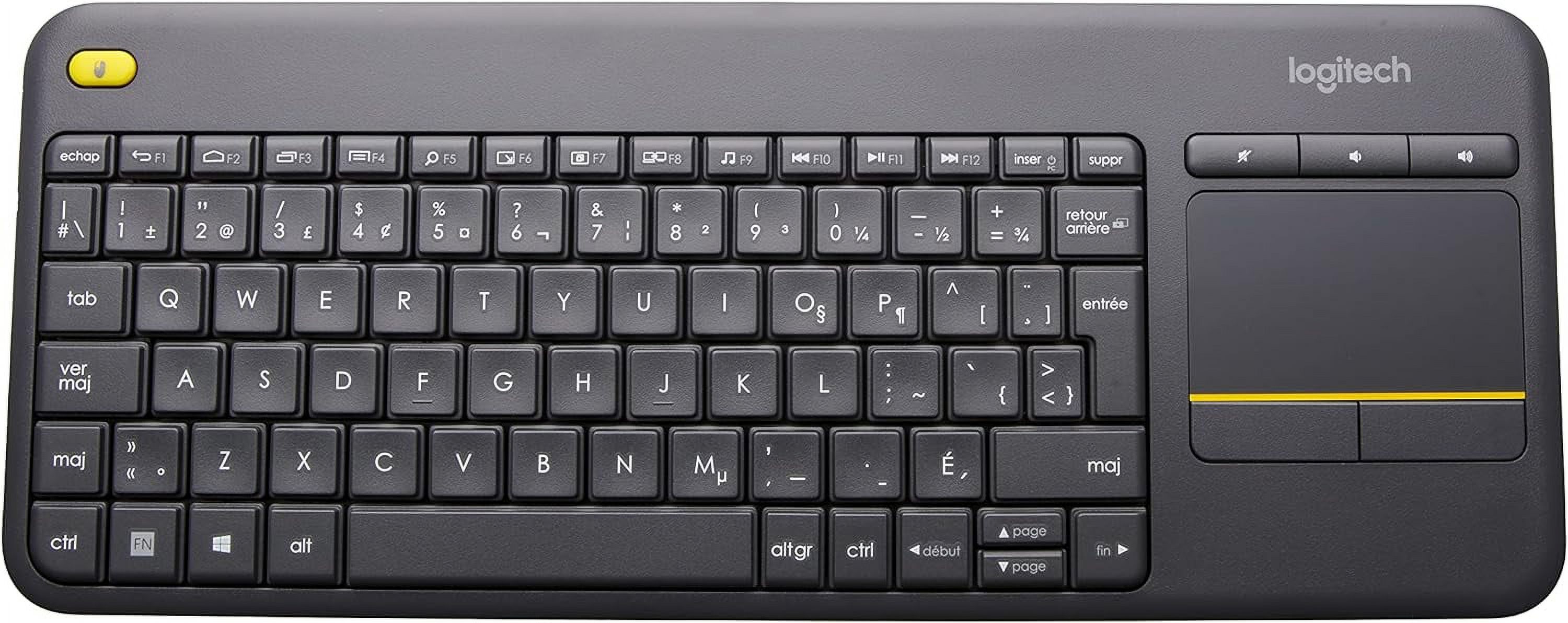 Logitech Wireless Touch Keyboard K400 with Built-In Multi-Touch ...