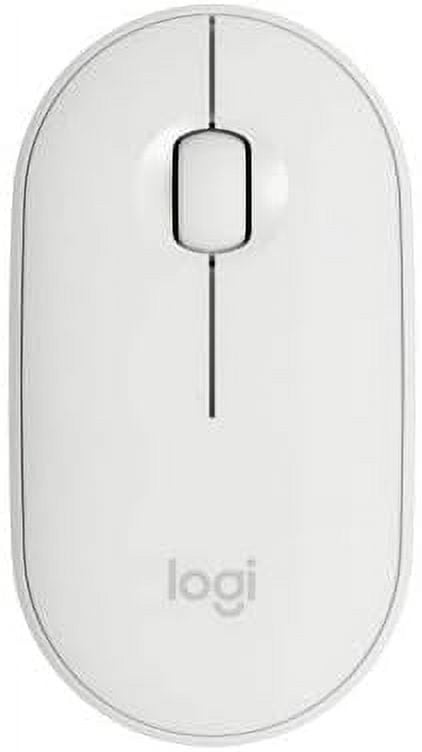 Logitech Slim Wireless Bluetooth Mouse, Off-White, for iPad and Mac, 18 ...