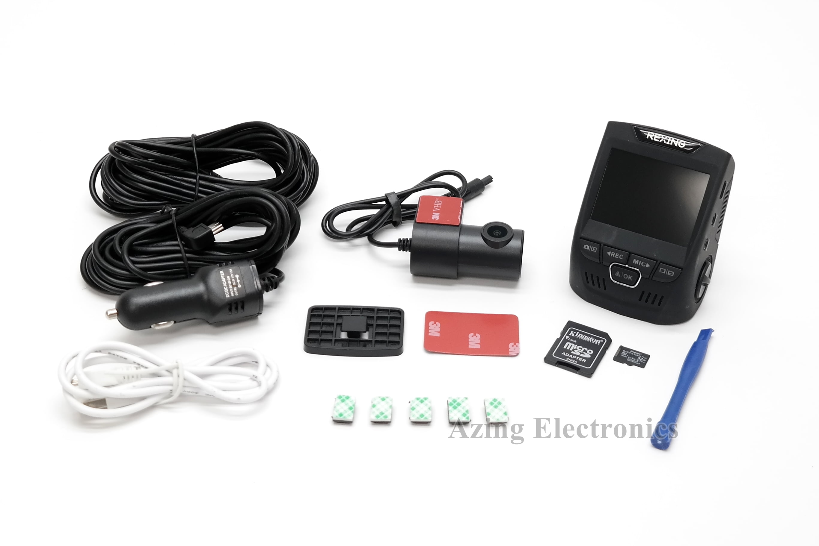 Fair Rexing V1P Plus V1P-PLUS-BBY 4K UHD Front and Rear Dash Cam FULL ...