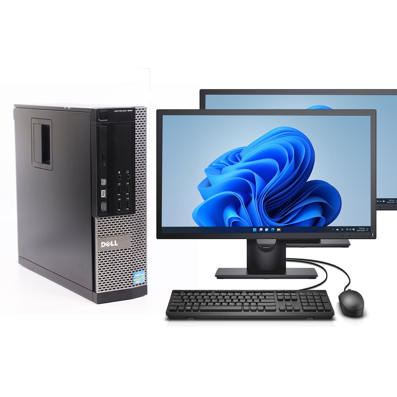 Pre-Owned Used Windows 11 Dell OptiPlex 990 Desktop Computer PC, 3.10 ...