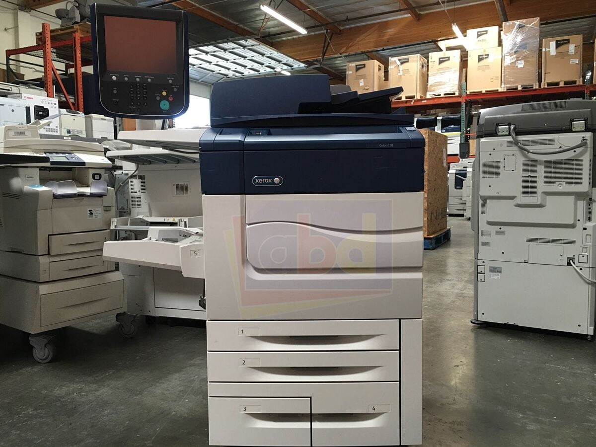 Pre-Owned Used Xerox Color C70 Press Digital Laser Production Printer ...