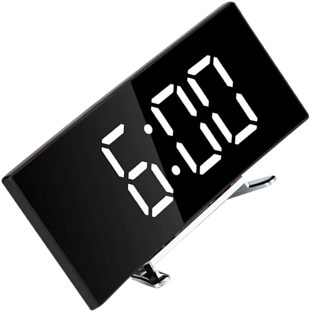 Useful Alarm Clock Mirror Surface Clock Bedside Electric Clock LED ...