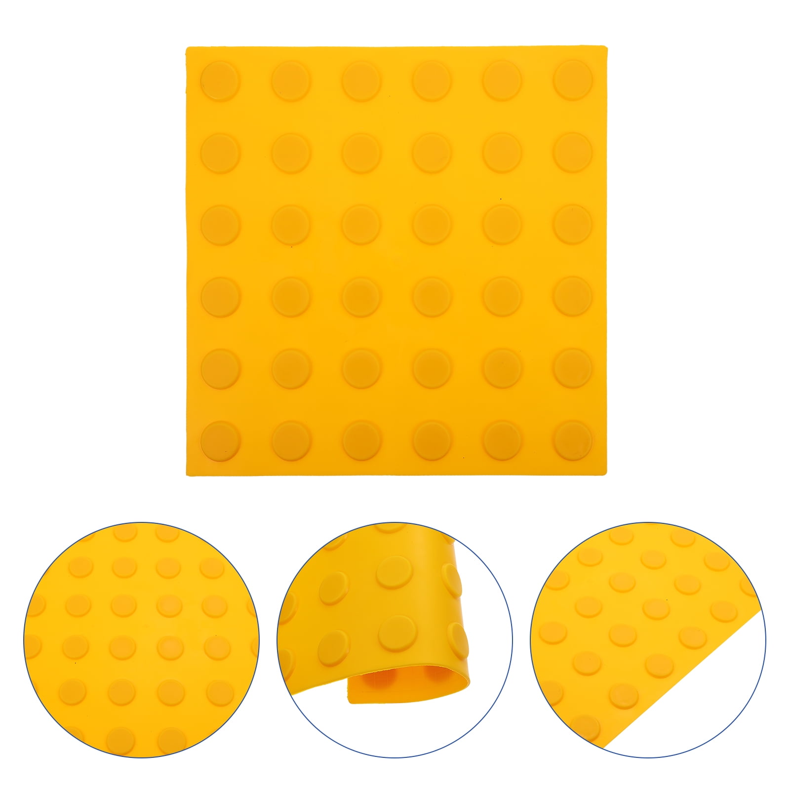 YEAHIBABY Paving Blind Bricks Yellow PVC 5Pack Guide for the Blind Slip ...