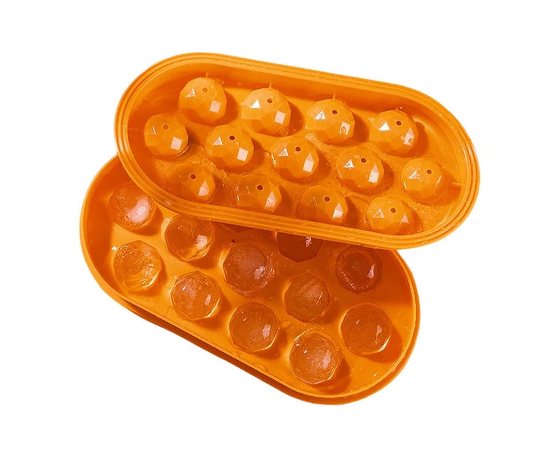 Useful Ice Cube Mold Plastic High Toughness Multi-grid - Orange B ...