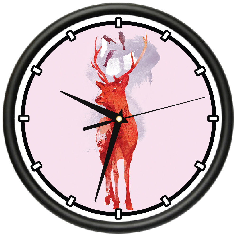 Useless Deer Design Wall Clock | Precision Quartz Movement | Décor For ...