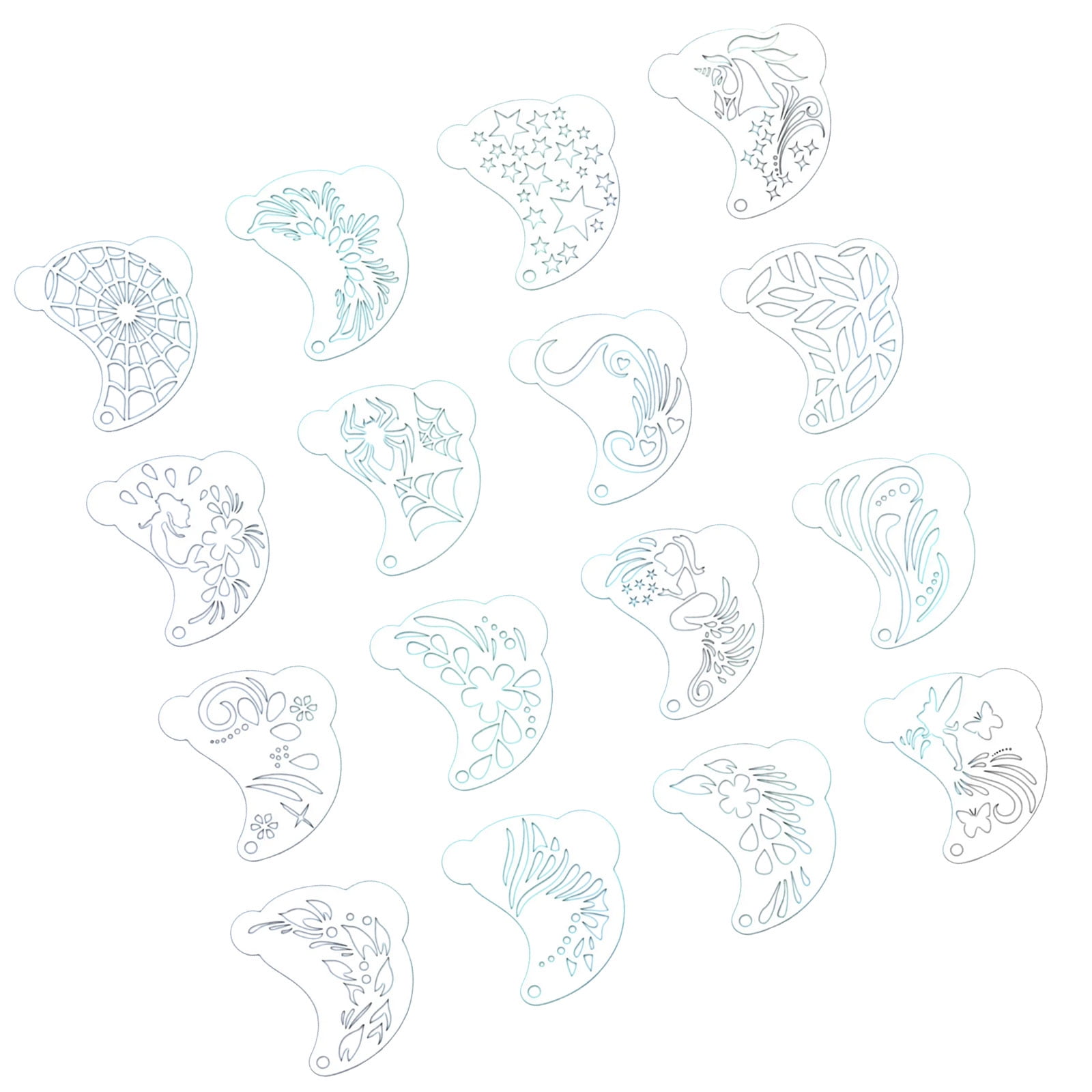 User Friendly Face Paint Guides Drawing Stencil for Symmetrical Designs ...